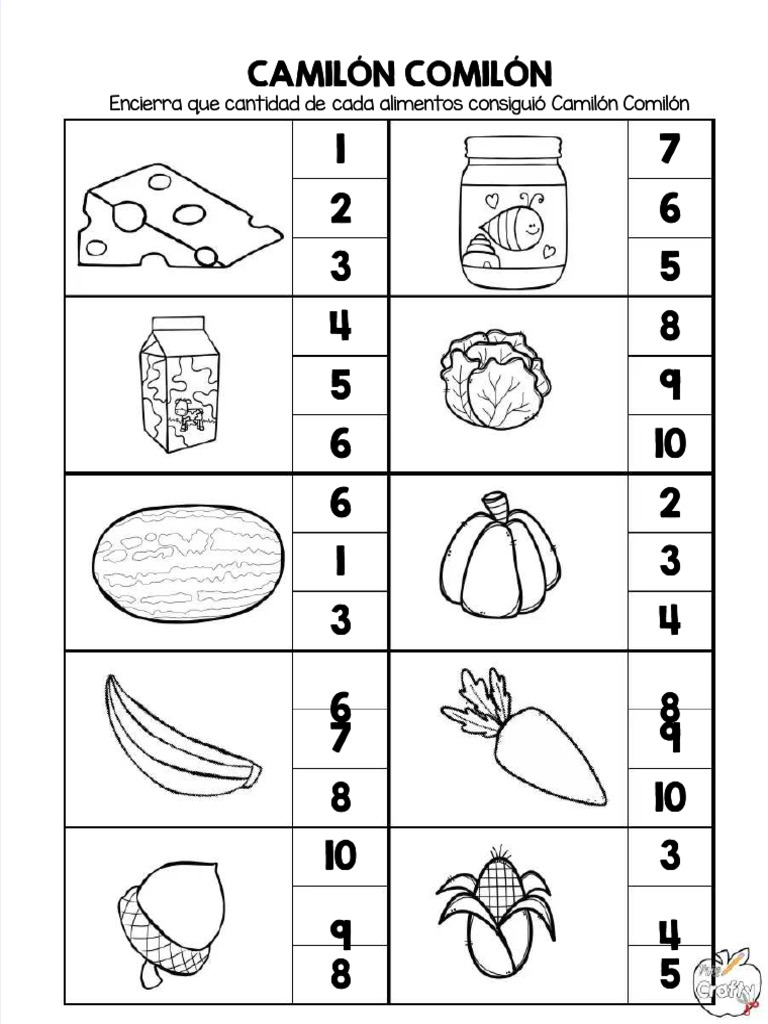 PDF Hojas de Trabajo Camilon Comilon Compress | PDF