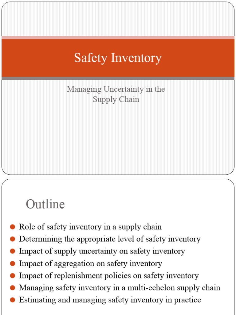 Safety Inventory | PDF | Inventory | Demand