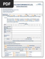 Demat Account Closure Form | PDF | Financial Services | Service Industries