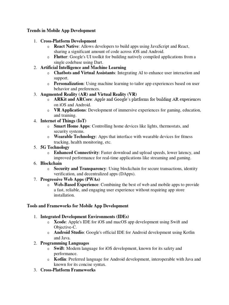 Trends in Mobile App Development | PDF | Mobile App | Android (Operating System)