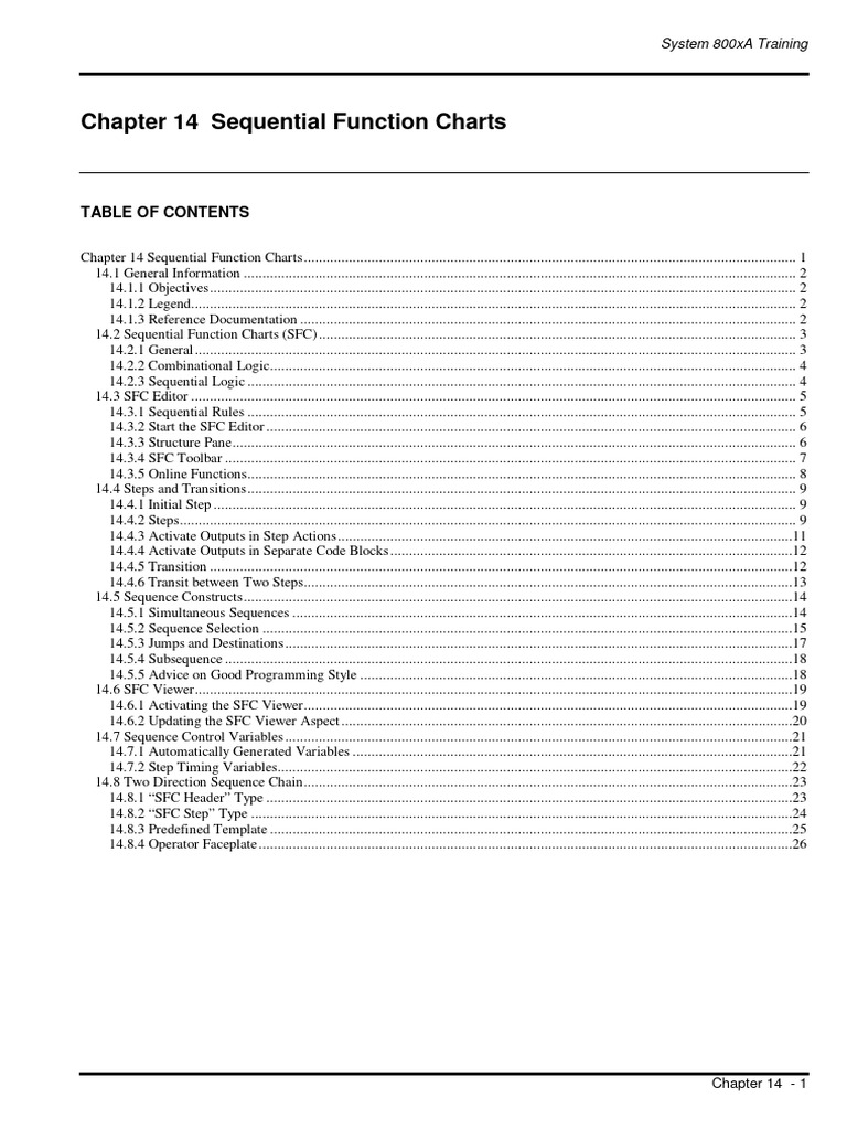 T315C-14 Sequential Function Charts - RevE | PDF | Menu (Computing ...