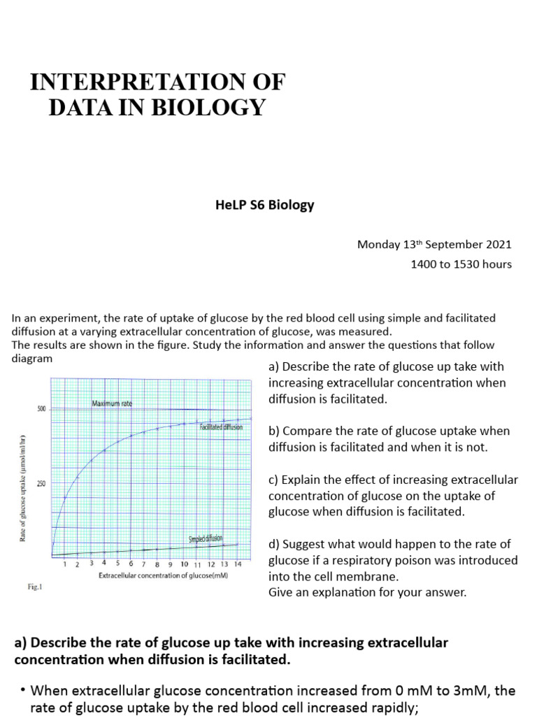 Help s6 Biology Interpretation of Data in Biology | PDF | Cell Membrane ...