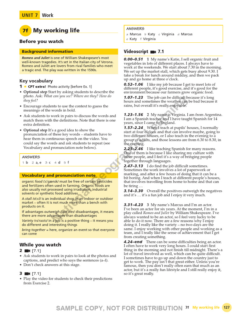 Life A2b1 - Teacher Book-129 | PDF | Organic Foods