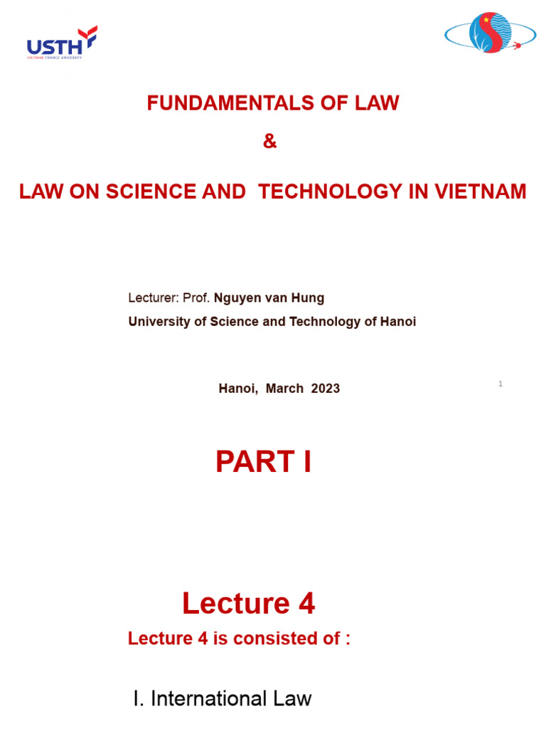Lecture 4, Internl Law 3.23 | PDF | International Law | Civil Law ...