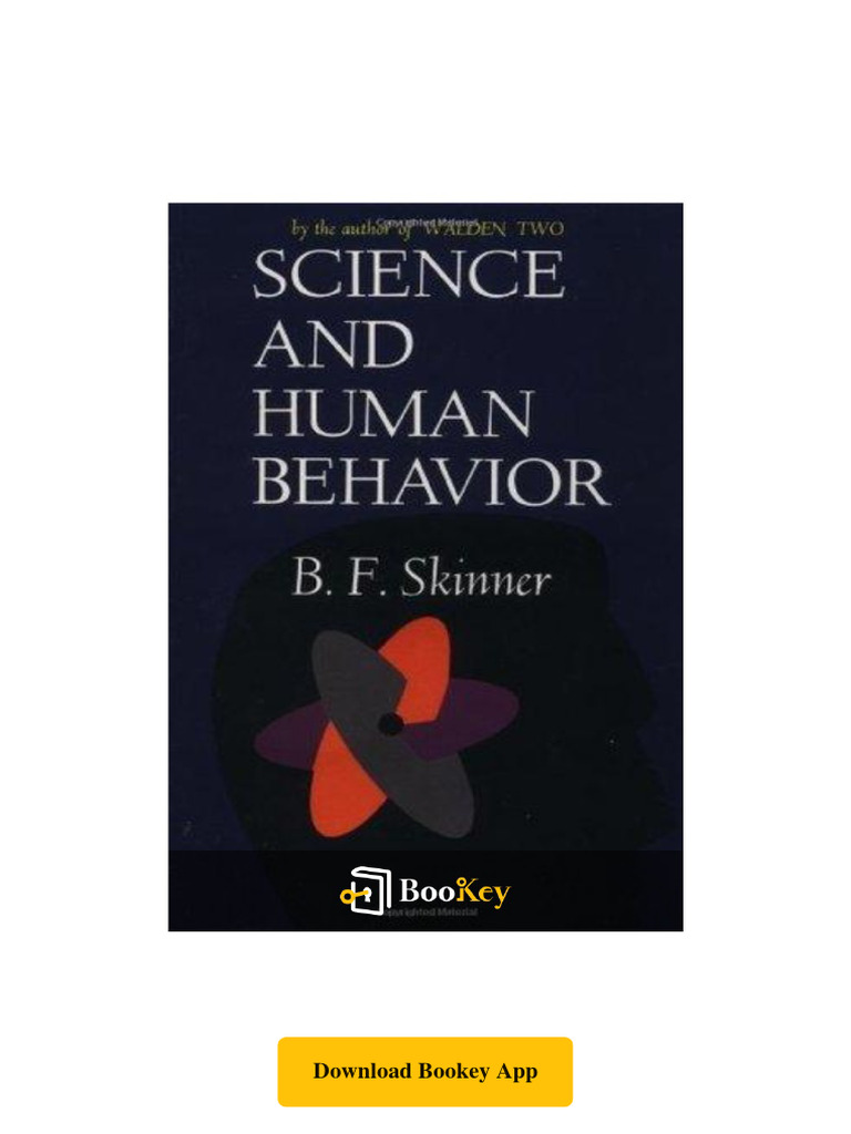 Science and Human Behavior | PDF | Behaviorism | Reinforcement
