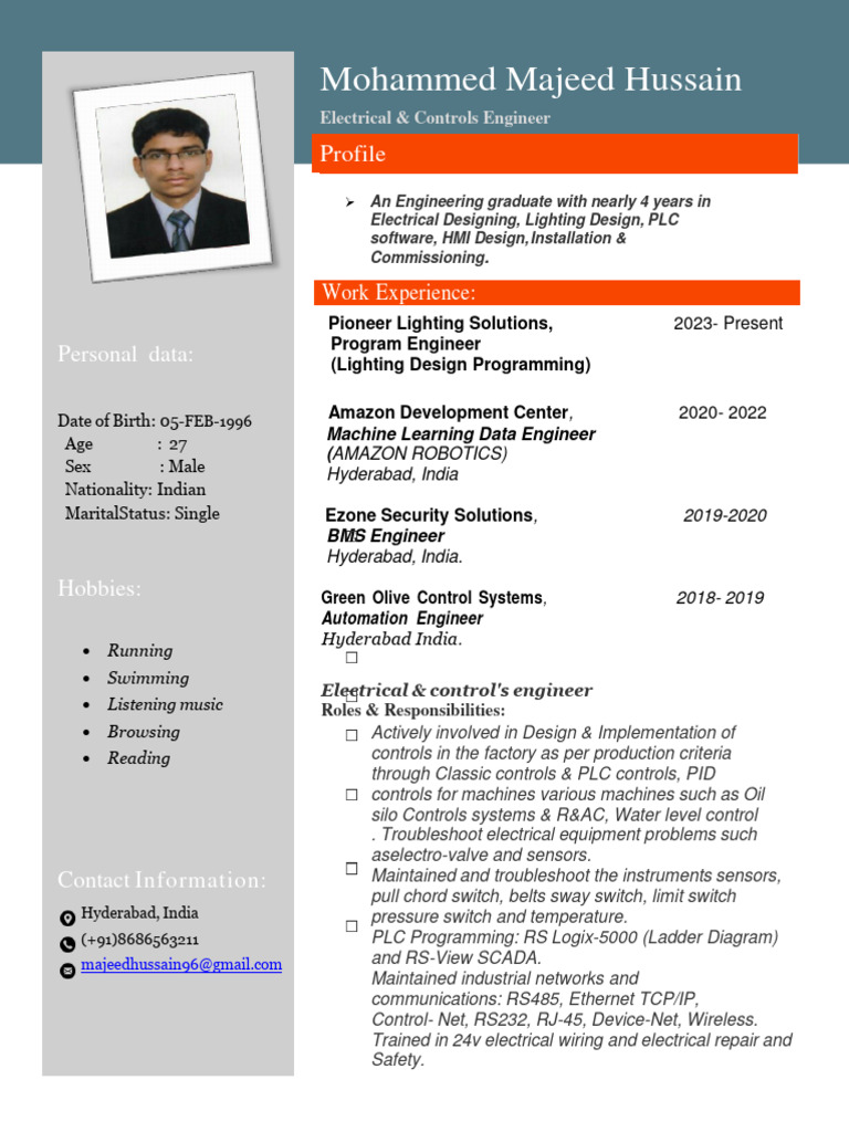 Mohammed Majeed Hussain | PDF | Programmable Logic Controller | Scada