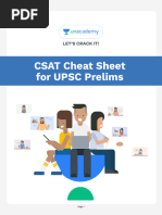 UCAT QR CheatSheet | PDF