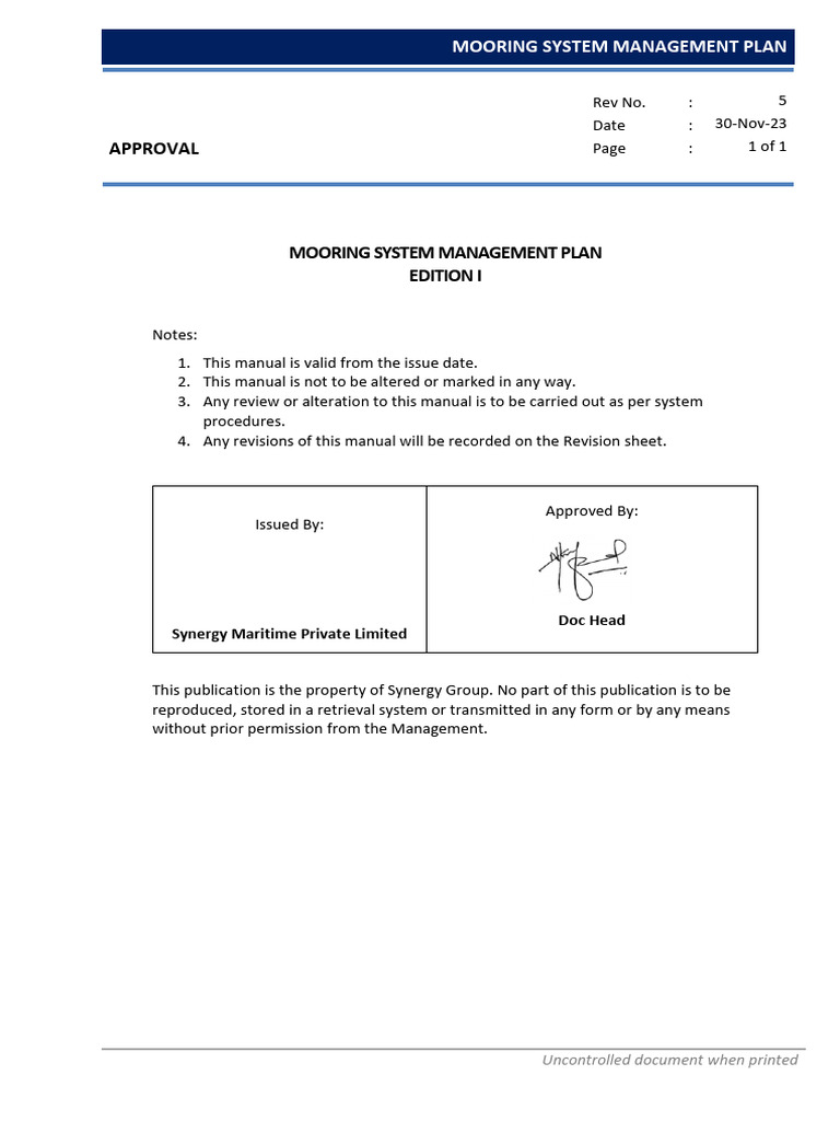 MSMP Manual SYNERGY | PDF | Risk | Risk Assessment