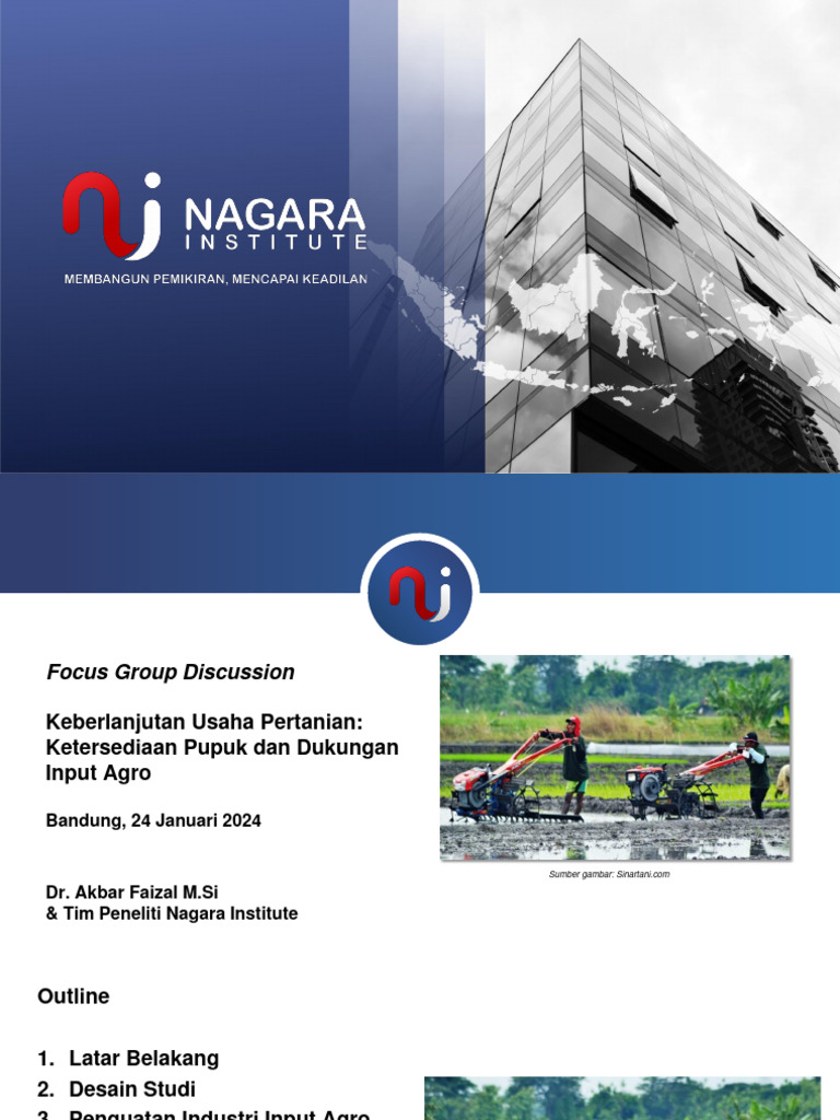 Nagara Institute - PPT FGD Bandung - v3 2201 | PDF