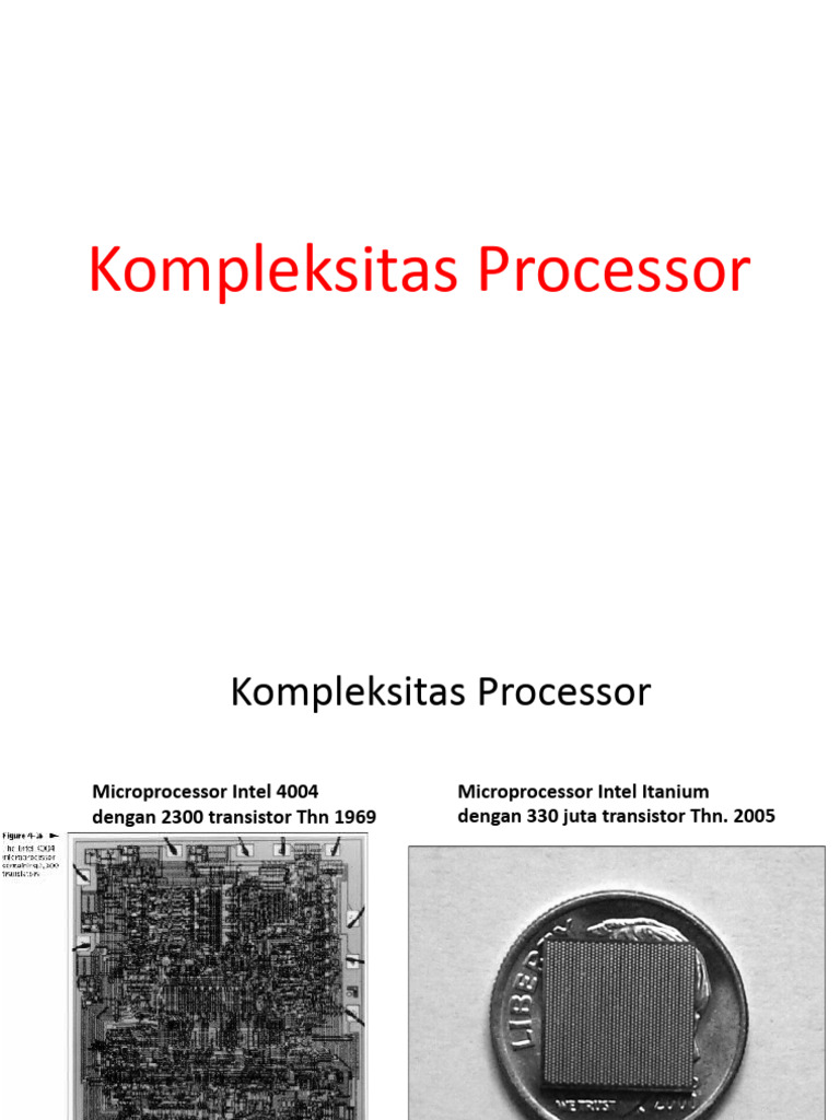 Evolution of Microprocessor Complexity | PDF