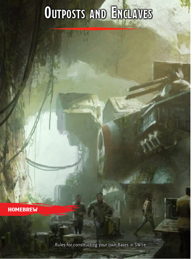 SW5e Outposts and Enclaves - GM Binder | PDF | Technology & Engineering ...