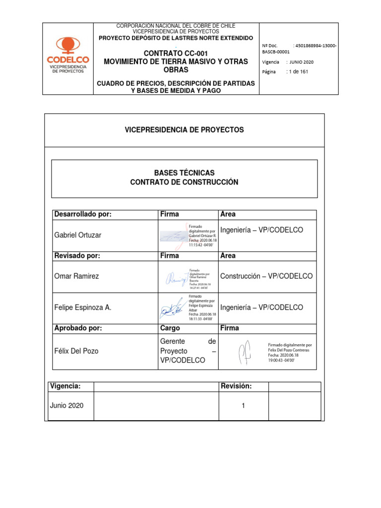 Baes Tecnicas CC001 DLN | PDF | Herida | Chile