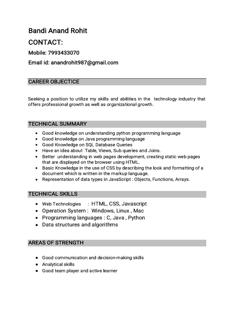 Bandi Anand Rohit Mca 2024 | PDF | Business | Computers