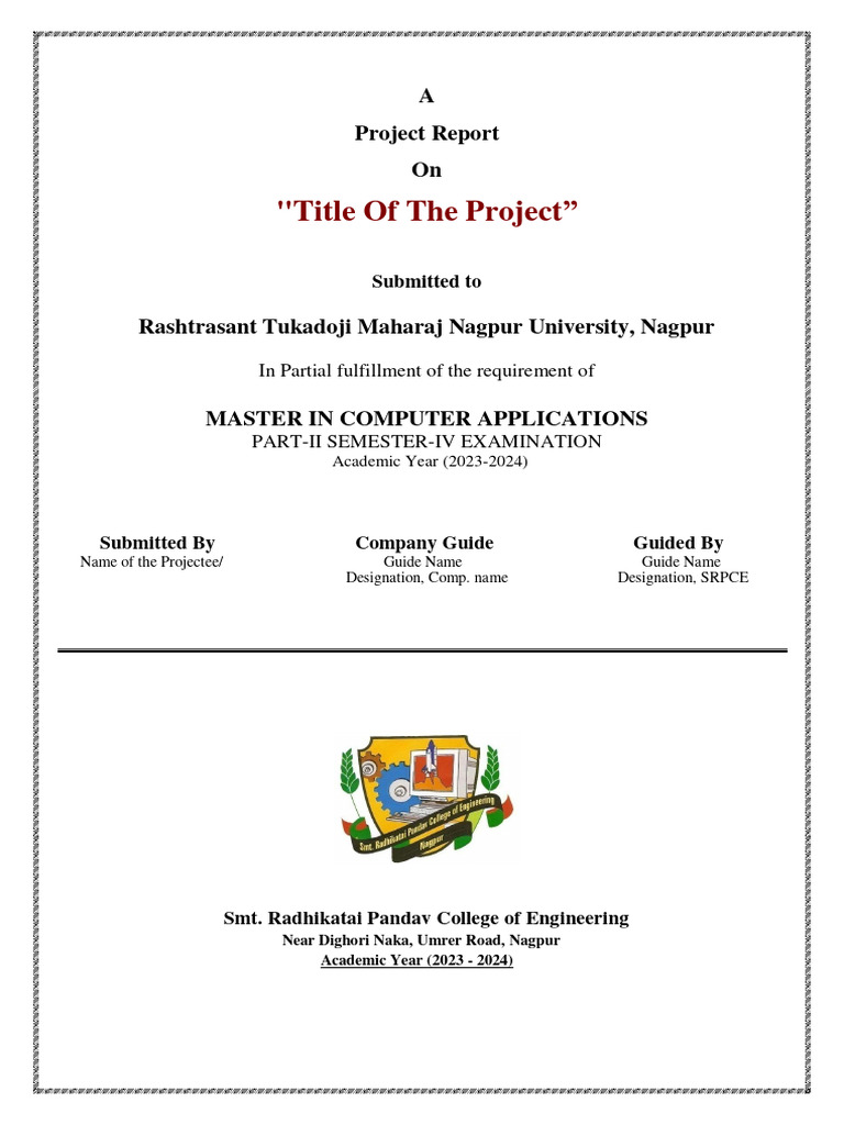 Thesis Format of MCA-II | PDF | System | Computing