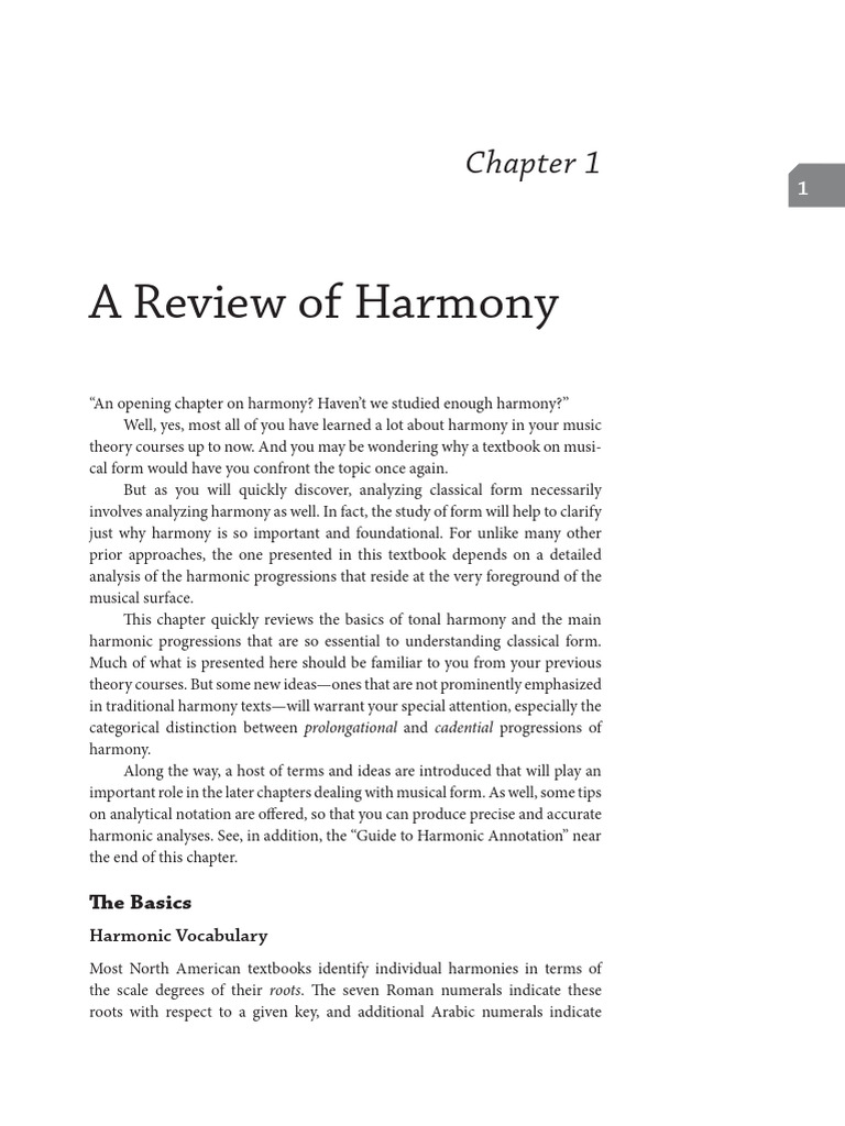 Review of Tonal Harmony Basics | PDF | Harmony | Chord (Music)