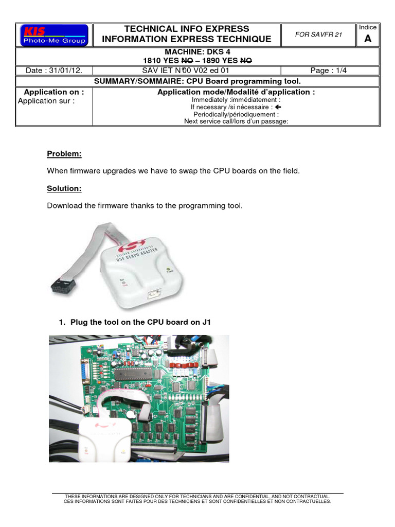 00 V02 Ed 01 - CPU Board Programming Tool | PDF | Computer Hardware ...