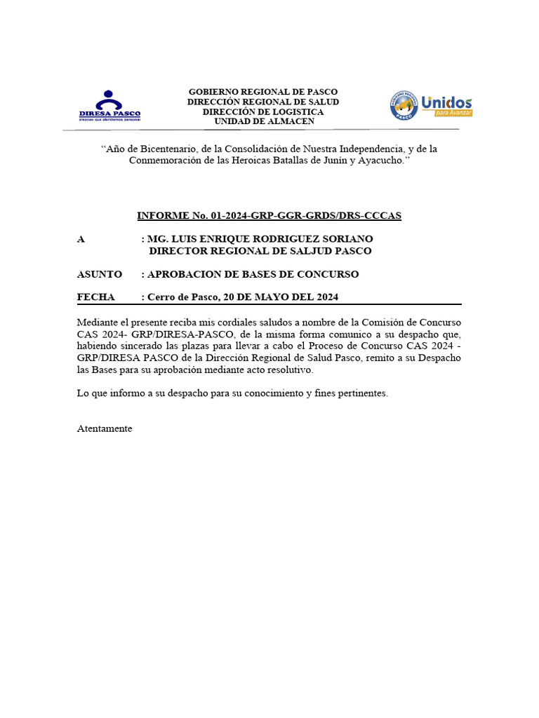 Oficio 2024 Comision | PDF