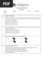 Class X PHYSICS CHP - 10 - Light - Reflection and Refraction (Lec-1) | PDF | Mirror | Reflection ...