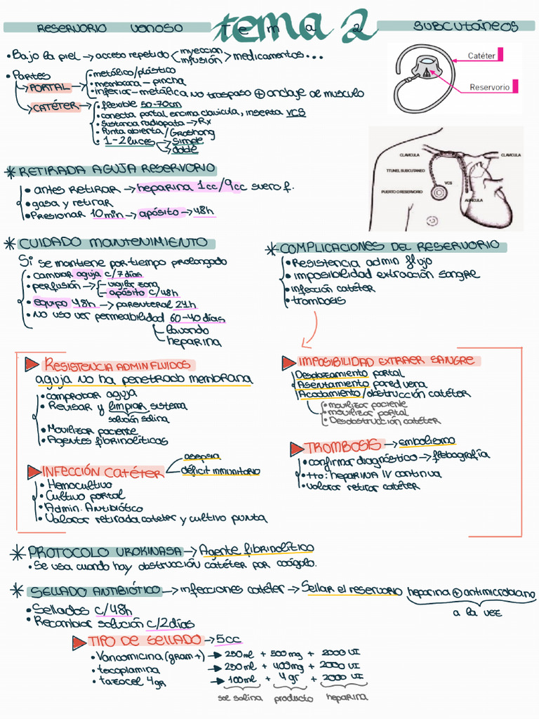 Tema 2 Reservorio Venoso Subcutaneo - 240305 - 140936 | PDF