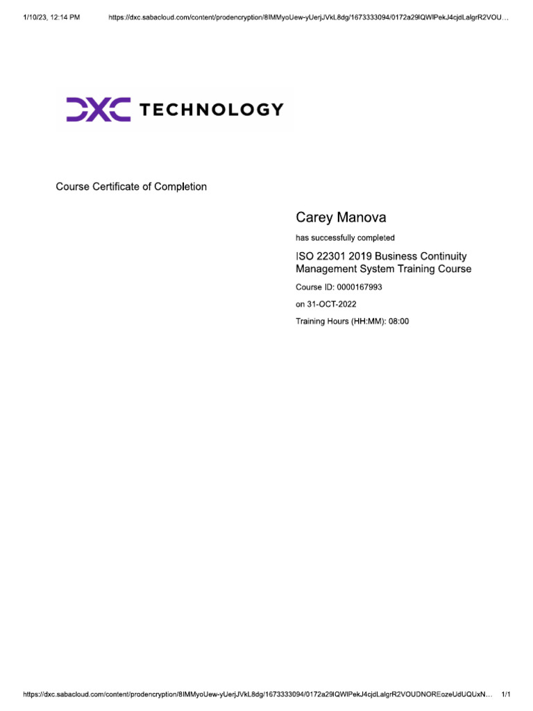 Certificate 1 | PDF