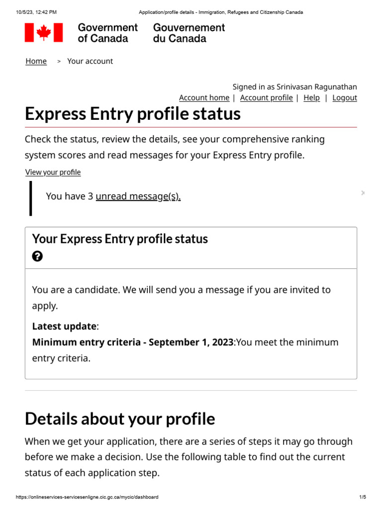 Express Entry Profile Overview | PDF | Canada | Cultural Globalization