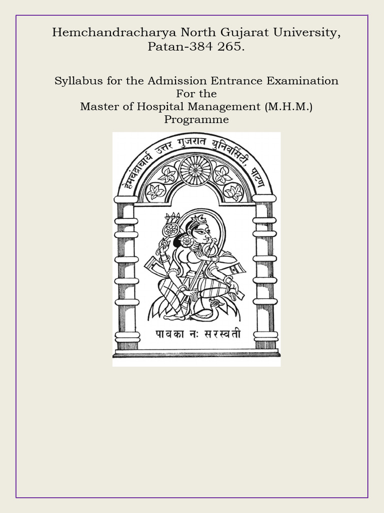 Syllabus-Hospital Management (MHM) Entrance Examination | PDF | Verb ...