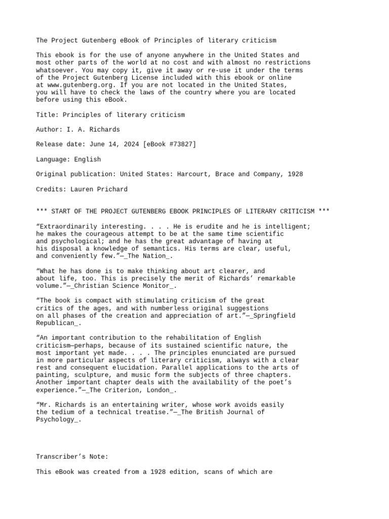 Gutenberg Books | PDF | Aesthetics | Experience