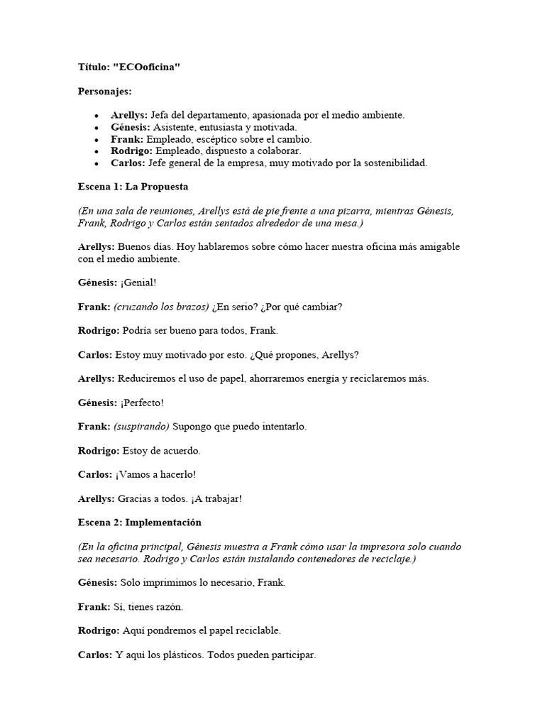 ECOoficina: Transformación Sostenible | PDF | Artes del Lenguaje y ...