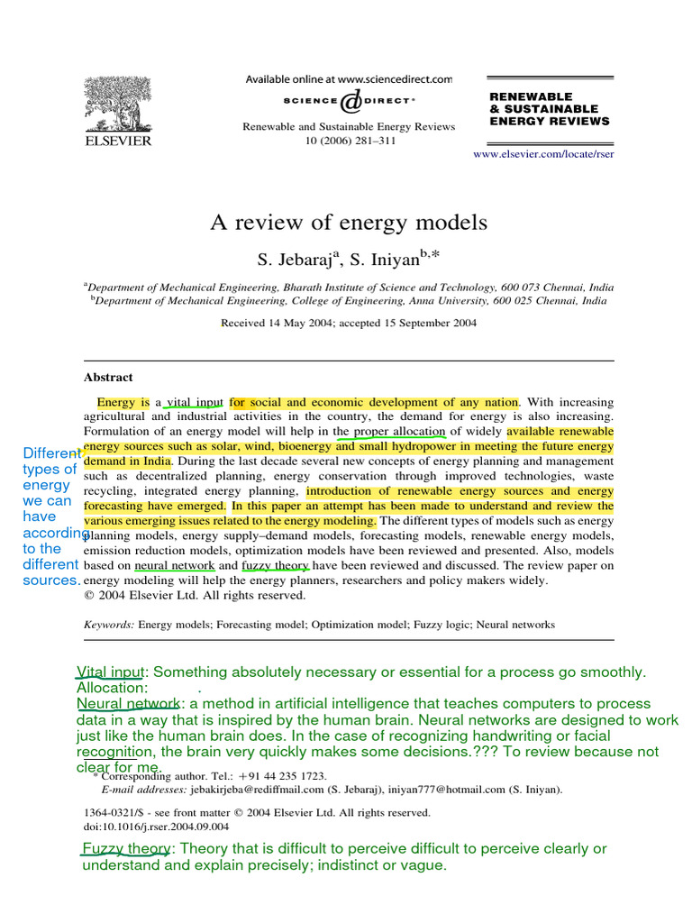 Energy - Models | PDF | Renewable Energy | Energy Development