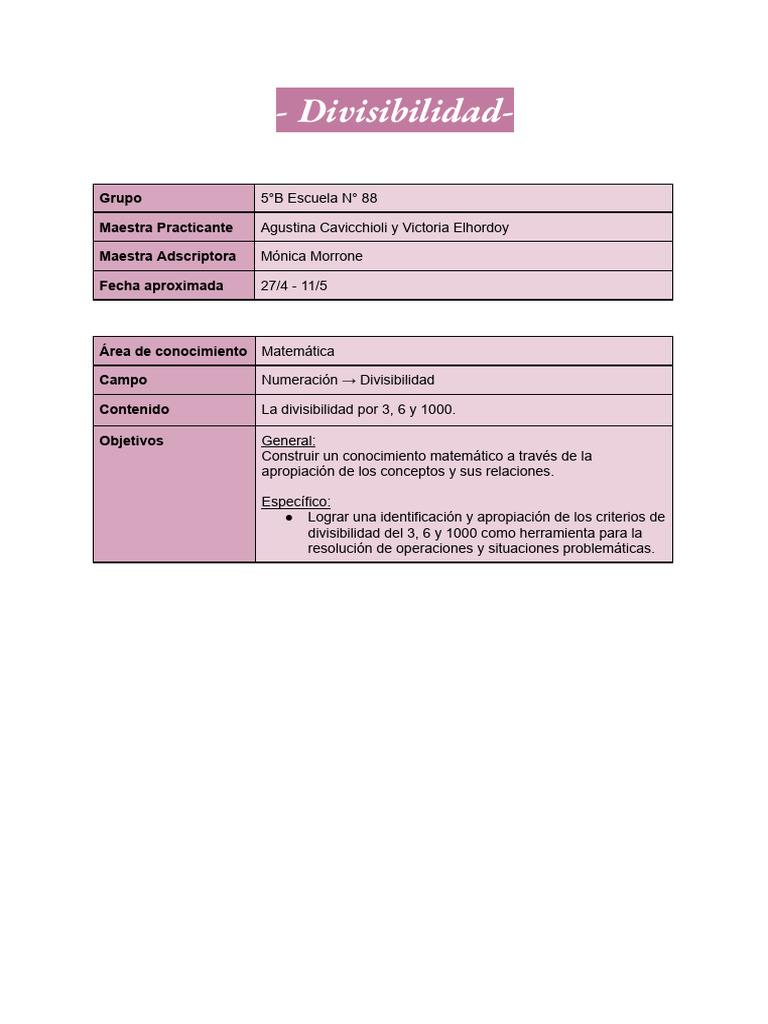 SECUENCIA- DIVISIBILIDAD | PDF | División (Matemáticas) | Aritmética