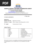 KAMSSA 2025 Mock Exam Participation Guide | PDF | Banks