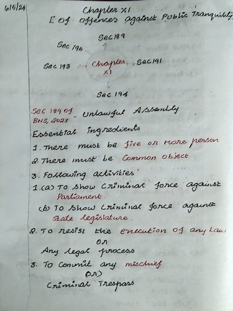 BNS Notes 6.05.24 | PDF