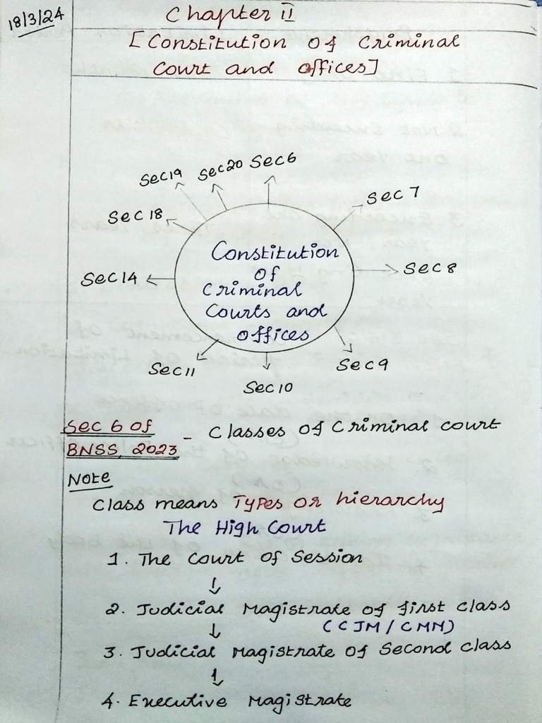 BNSS Notes 18.3.24 | PDF