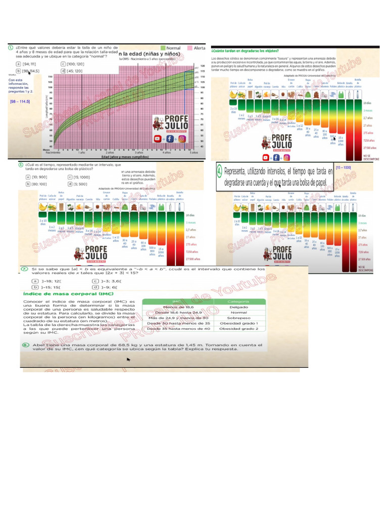 FICHA DE INTERVALOS | PDF
