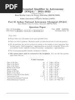 INPhO 2024 Questions&Solutions | PDF | Orbit | Gases