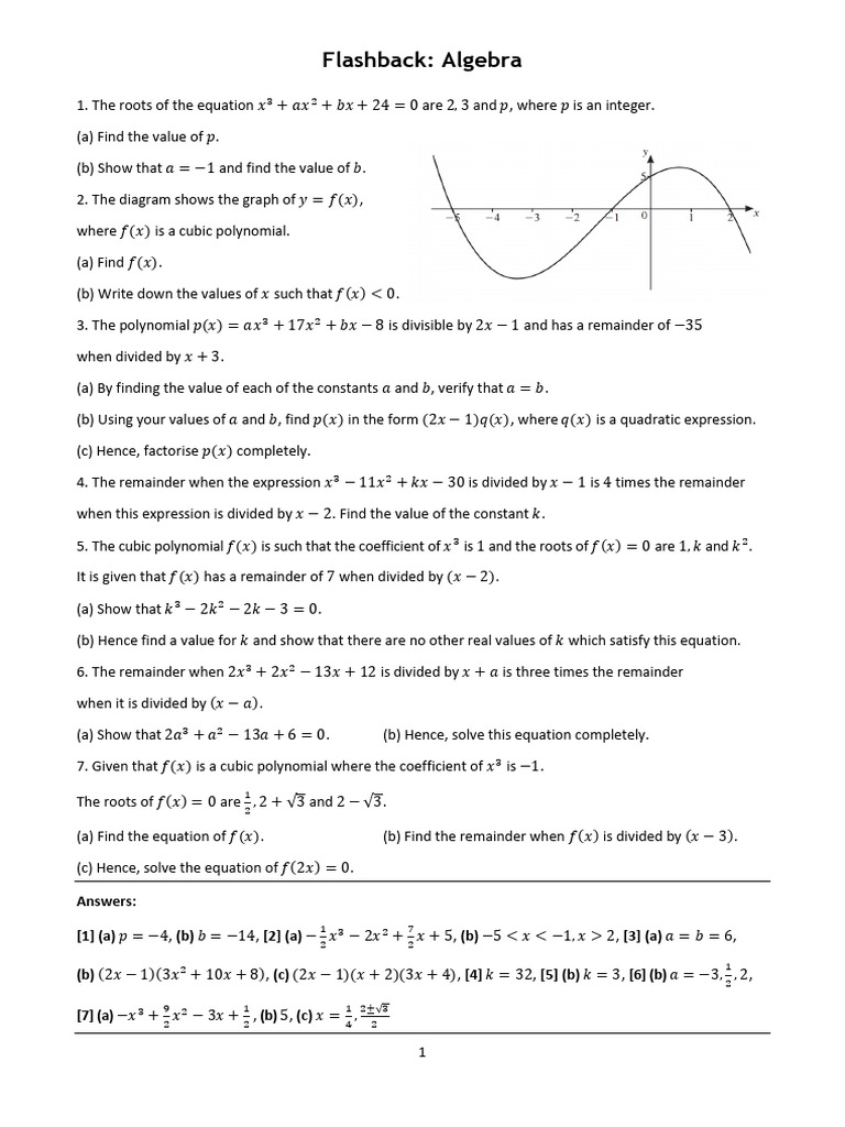 Algebraic Equations and Polynomials Solutions | PDF