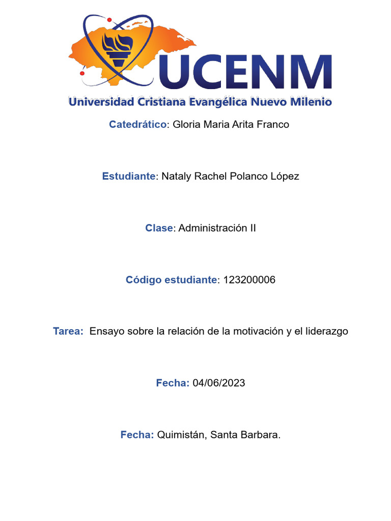 Catedrático:: Gloria Maria Arita Franco | PDF | Liderazgo | Pensamiento