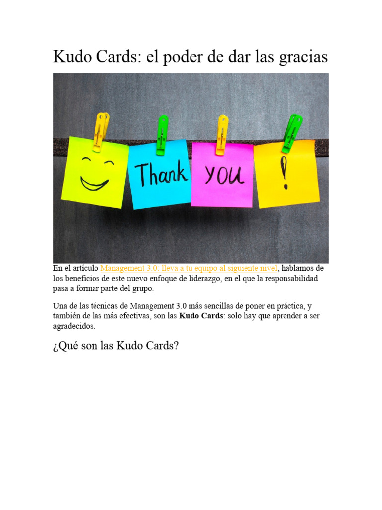 Kudo Cards | PDF | Crecimiento personal y profesional