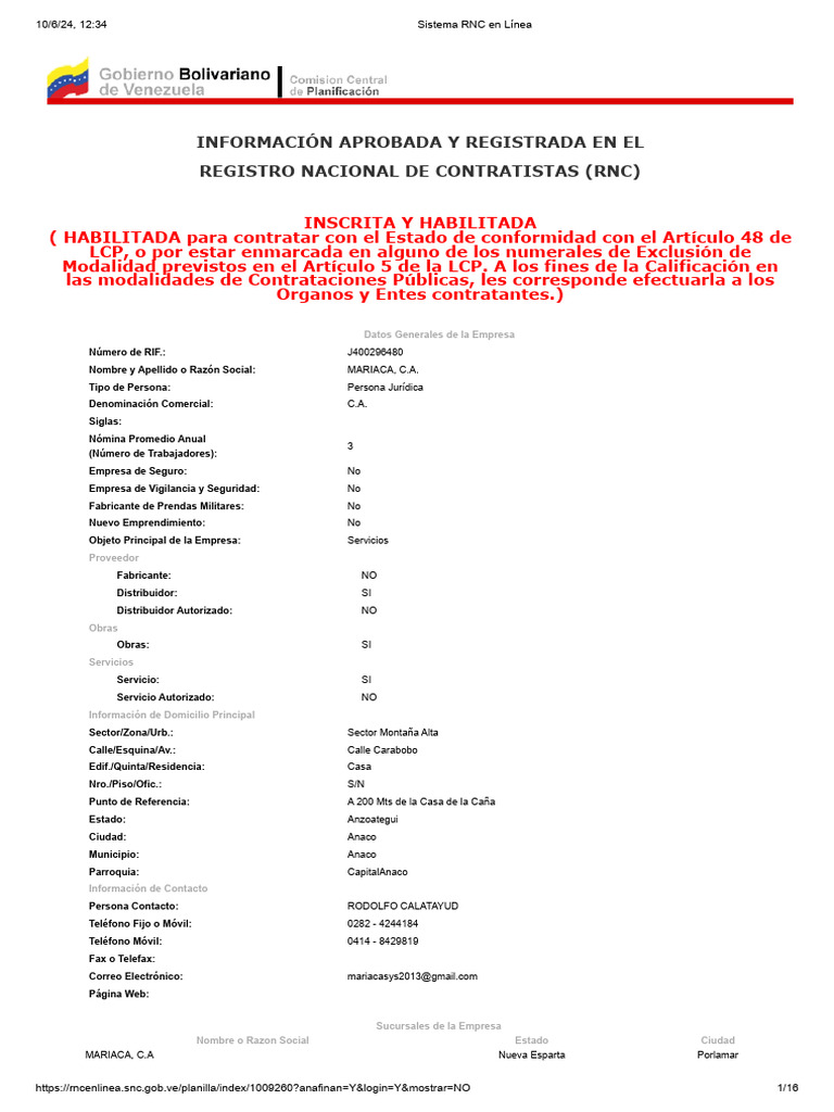 Sistema RNC en Línea | Descargar gratis PDF | Acero | Alimentos