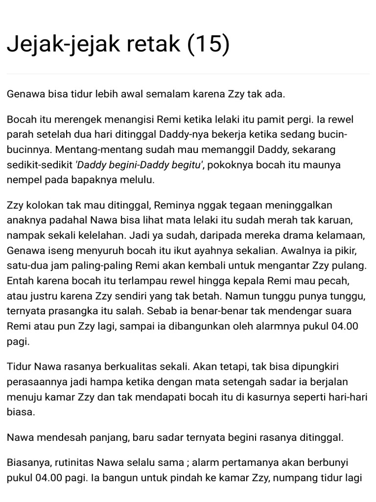 Jejak-Jejak Retak 15-16 | PDF