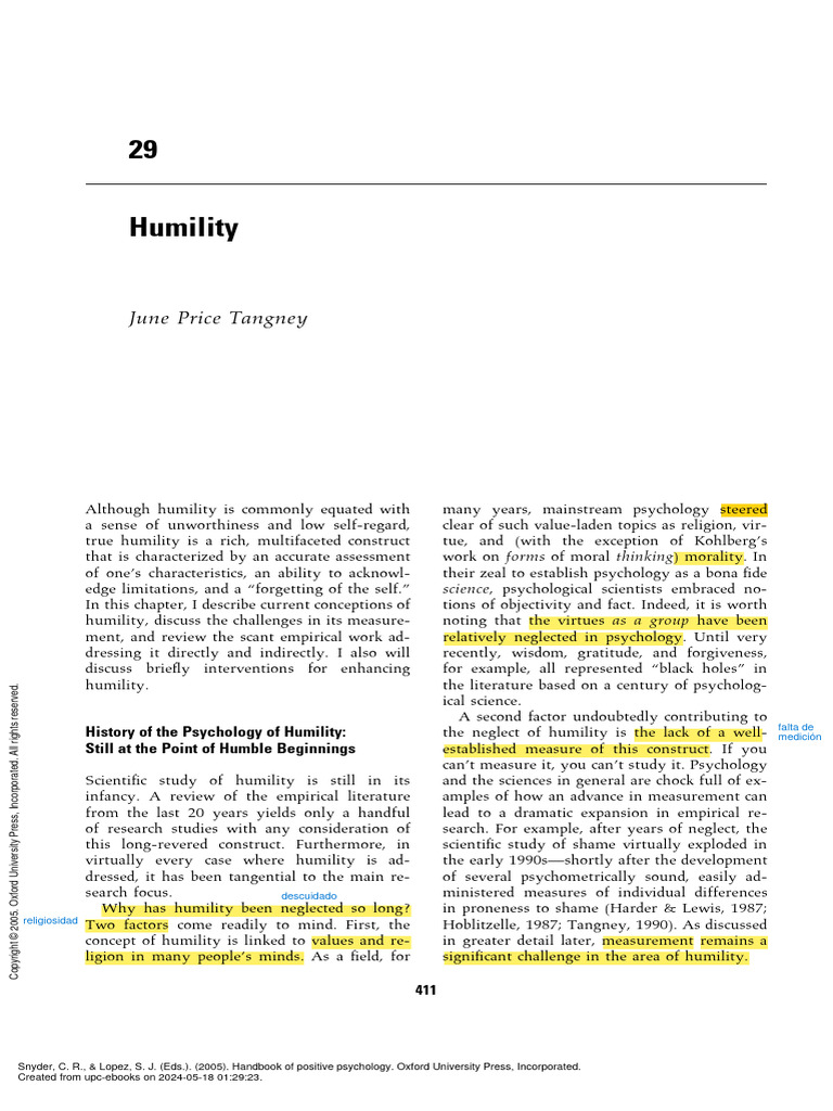 Humility | PDF | Humility | Narcissism