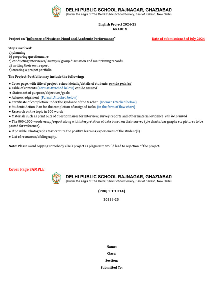 English Project 2024 X | PDF | Teachers | Cognition