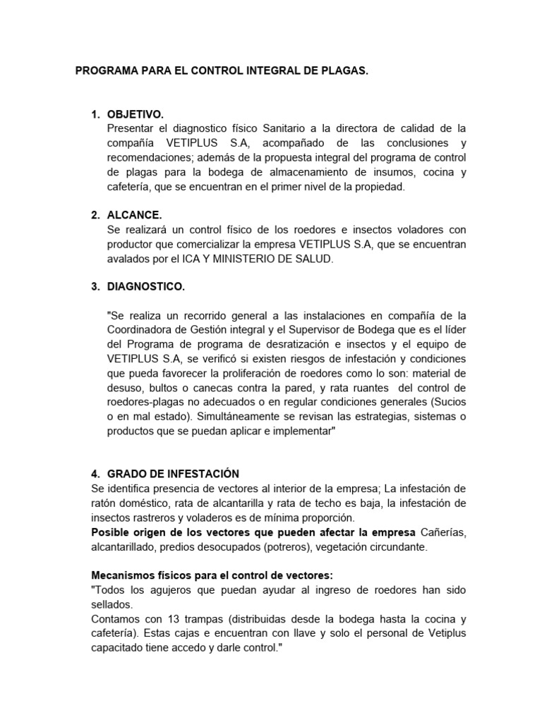 PROGRAMA PARA EL CONTROL INTEGRAL DE PLAGAS | Descargar gratis PDF ...