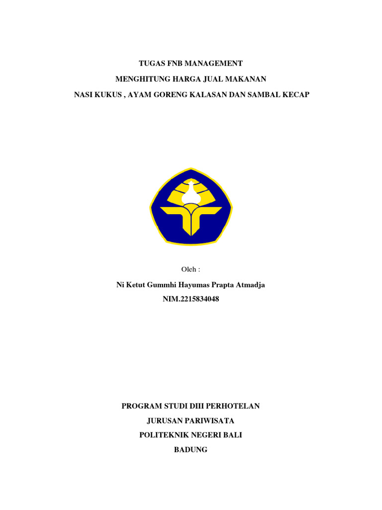 Tugas FNB Management 2 | PDF