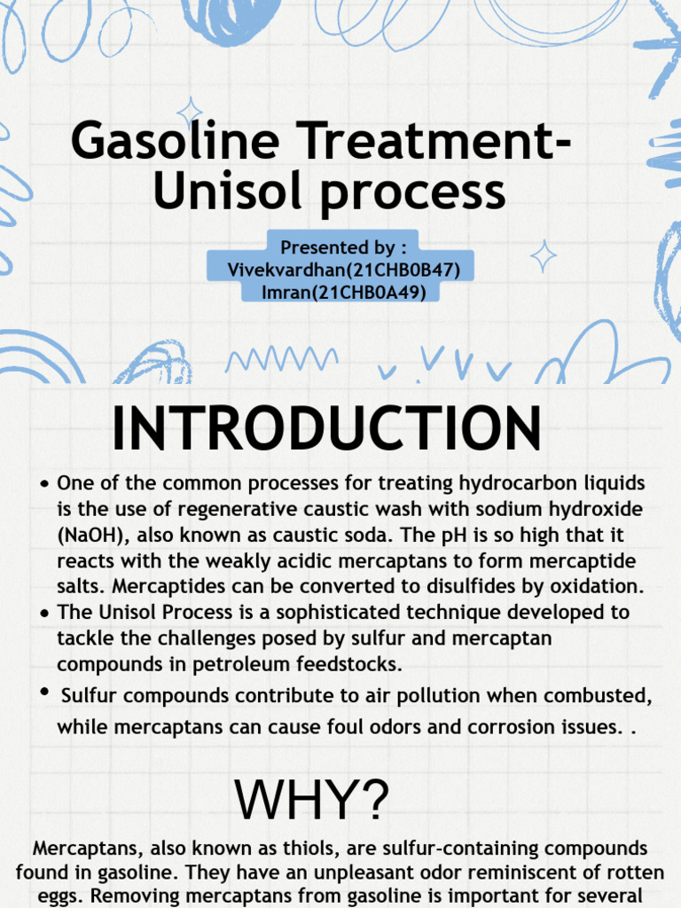 Gasoline Treatment A | PDF | Thiol | Gasoline