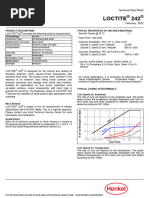 LOCTITE DRI 204 Technical Data Sheet | PDF | Nut (Hardware) | Screw