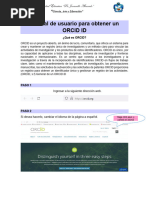 Manual - Generar y Registrar El Codigo Orcid 2024 | PDF