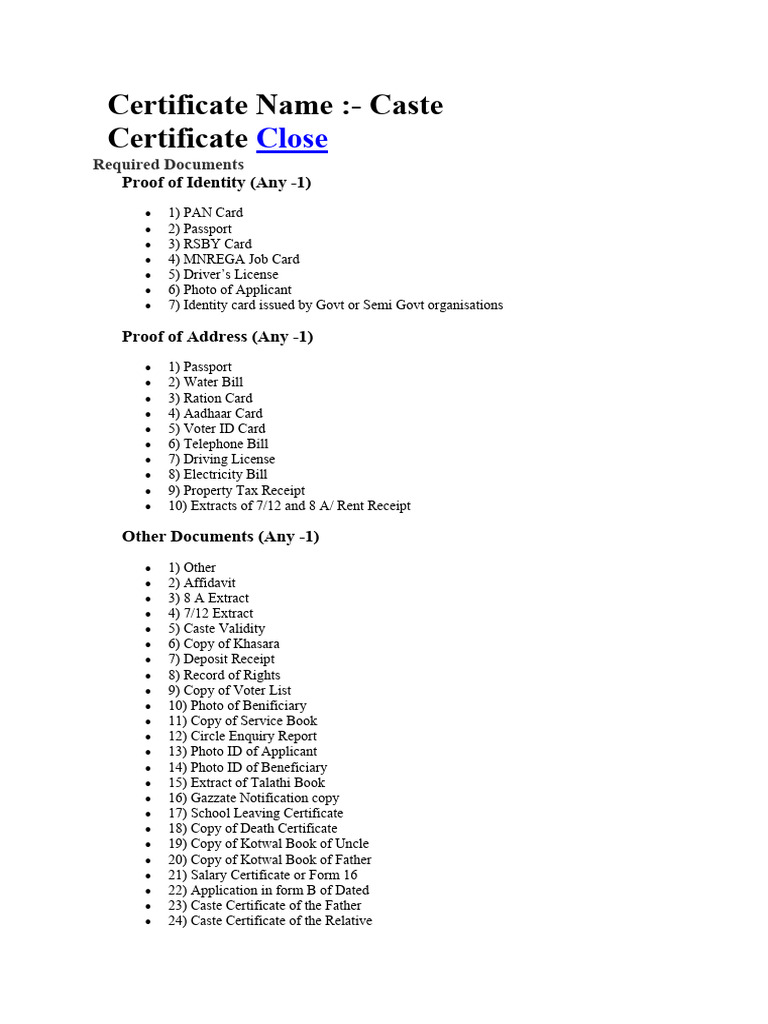 Caste | PDF | Identity Document | Government And Personhood