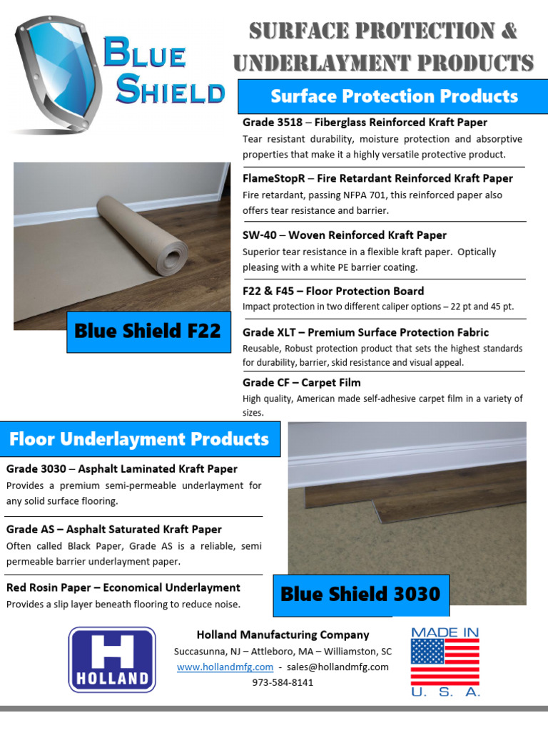 Flooring Underlayment & Protection Products | PDF | Flooring | Paper