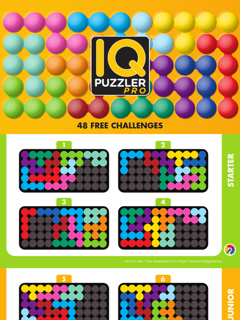 SmartGames IQ Puzzler Pro Download 48 Extra Challenges | PDF